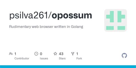 Github Psilva261opossum Rudimentary Web Browser Written In Golang
