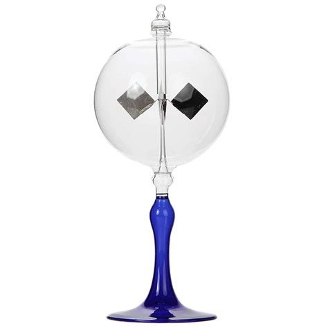 Fancy Spiral Stem Solar Radiometer Lightmill Crookes Purple Globe Toys