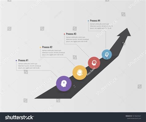Vector Arrow Progress Infographic Performance Diagram Stock Vector Royalty Free 1613623321