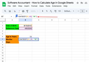 How To Calculate Age In Google Sheets Easy Formulas