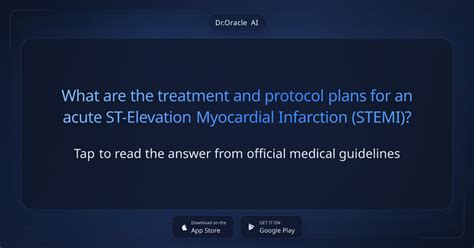 What Are The Treatment And Protocol Plans For An Acute St Elevation