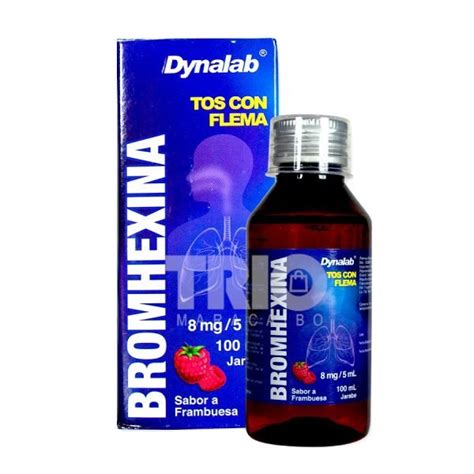 Jarabe Para La Tos Con Flema Bromhexina 8mg5ml Sabor A Frambuesa