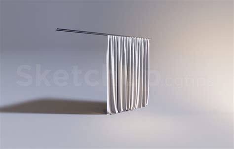 8088 Free Sketchup Curtains Model Download