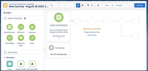 salesforce marketing cloud journey builder attentive
