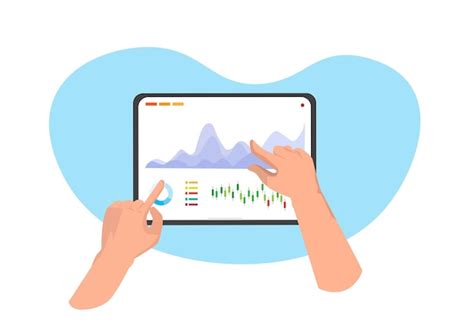 Premium Vector Isolated Hands Using Laptop From Using Stock Trading