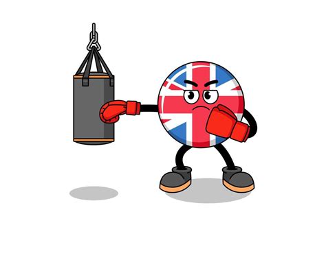 Illustration Of United Kingdom Flag Boxer 15164133 Vector Art At Vecteezy
