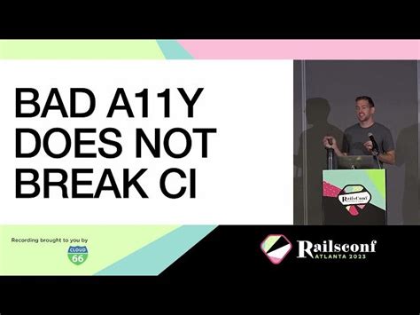Free Video Making Githubs Rails Monolith Accessible By Default From Confreaks Class Central
