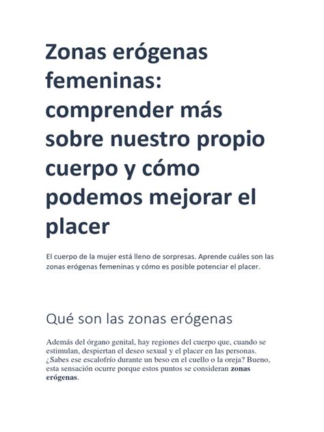 Zonas Erógenas Femeninas Descargar Gratis Pdf Orgasmo La