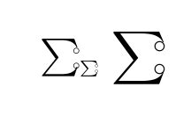 Math Mode Customized Summation Symbol Tex Latex Stack Exchange