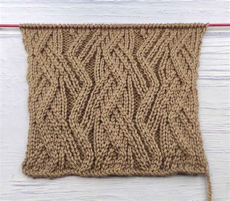 Les Points De Tricot Point Zig Zag Au Tricot