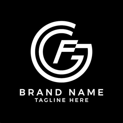 Gf 문자 로고 기업가 및 비즈니스를 위한 Gf 모노그램 로고 디자인 Gf 최고의 아이콘 프리미엄 벡터