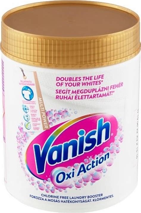 Vanish Oxi Action odstraňovač skvrn na bílé prádlo 470 g - Zbozi.cz