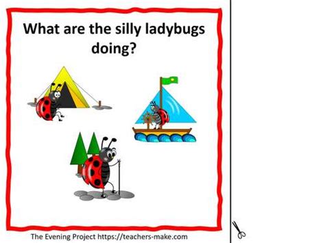 Silly Ladybugs Theme Emergent Reader For Pre K K And Spec Ed Versions