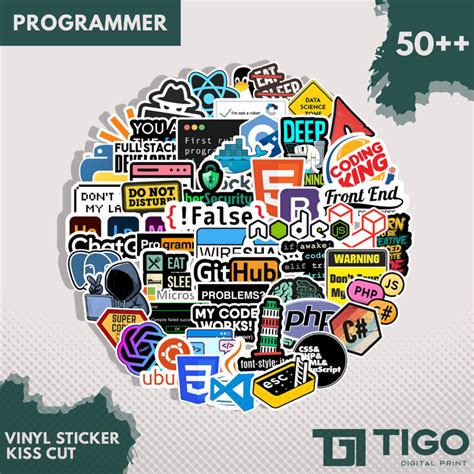 Jual Sticker Pack Programmer Java Python Php Nodejs Stiker Coding Keren Dekorasi Laptop Hp