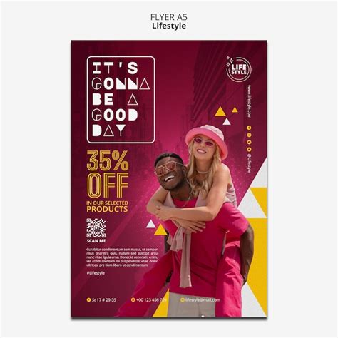 Conception Du Modèle De Style De Vie Psd Premium