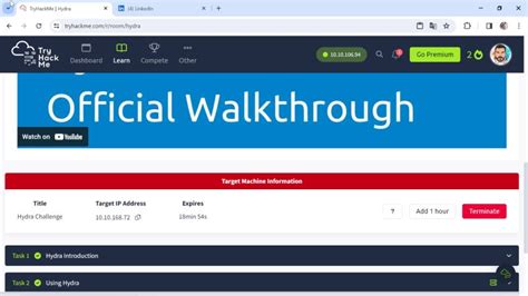 Berlin Shaju Bellarmin On Linkedin Tryhackme Hydralab Cybersecurity