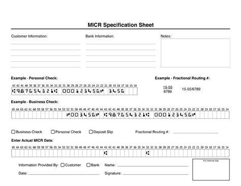 Free Micr Check Template