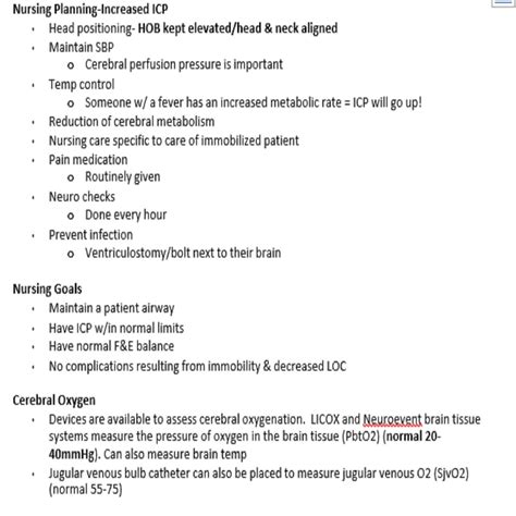 Icp Critical Care Nursing Notes About Increased Intracranial Pressure For Icu And Pcu Nursing