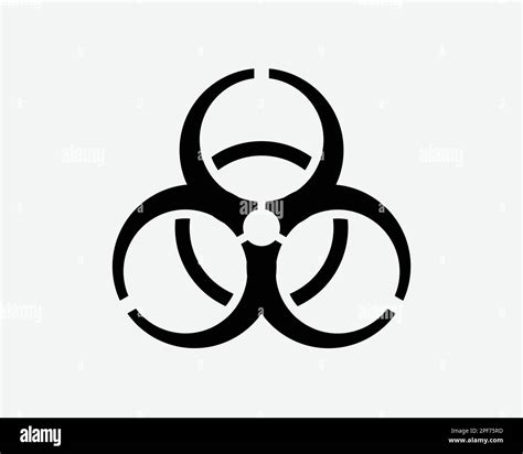 Biohazard Symbol Icon Bio Hazard Toxic Hazardous Danger Caution Vector