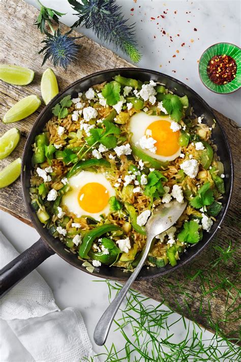 Grön Bonanza Fried Rice Med Stekt ägg Recept Linas Matkasse