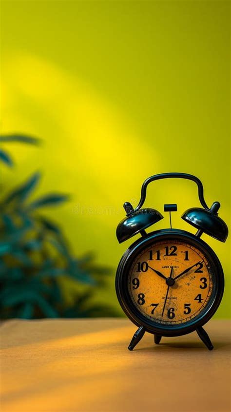 Alarm Clock At 9 Am Pm Customizable Space For Text Ideas Stock Illustration Illustration Of