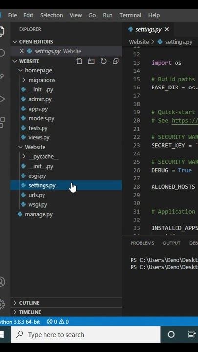 Django Tutorial Create New App Python Windows Makeiteasy Coding