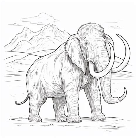 Mammut als Malvorlage Ausmalbilder und Malvorlagen für Kinder kostenlos