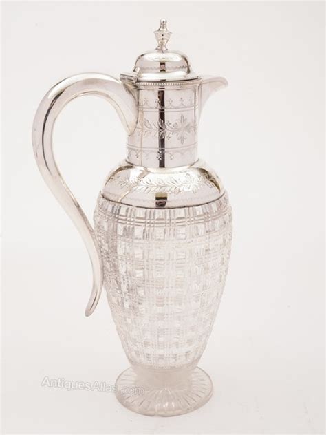 Antiques Atlas Victorian Cut Glass And Silver Plated Claret Jug