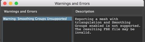 solved why can t maya export auto create tangents after triangulate