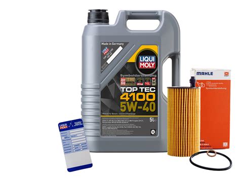KNECHT ÖLFILTER EINSATZ MERCEDES 5 Liter Liqui Moly 3701 Öl 5 W 40 OX