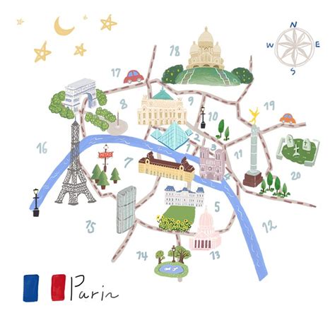 지도일러스트 파리지도 Paris Map 네이버 블로그