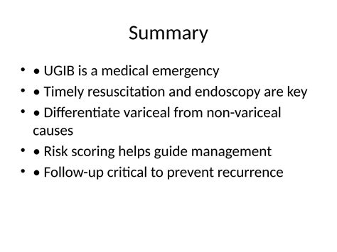 Upper Gi Bleed Seminar Presentation Pptx