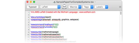 Export A Notebook To A Latex DocumentWolfram Language Documentation