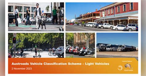 Austroads Vehicle Classification Scheme Light Vehicles Austroads