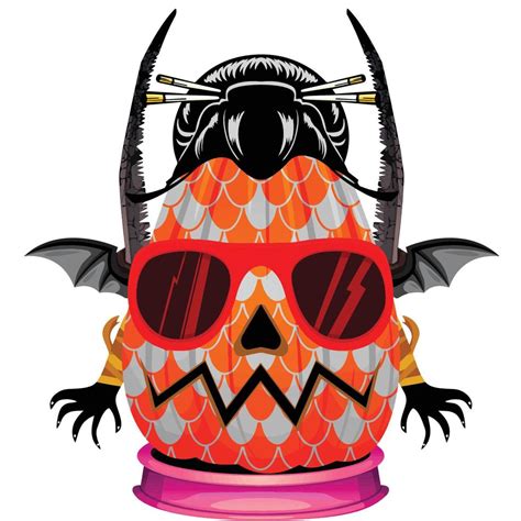 Creepy Party Halloween Pumpkin Head 11163028 Vector Art At Vecteezy