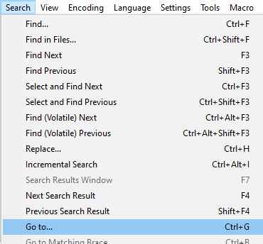 Jump To Specific Lines Notepad Community