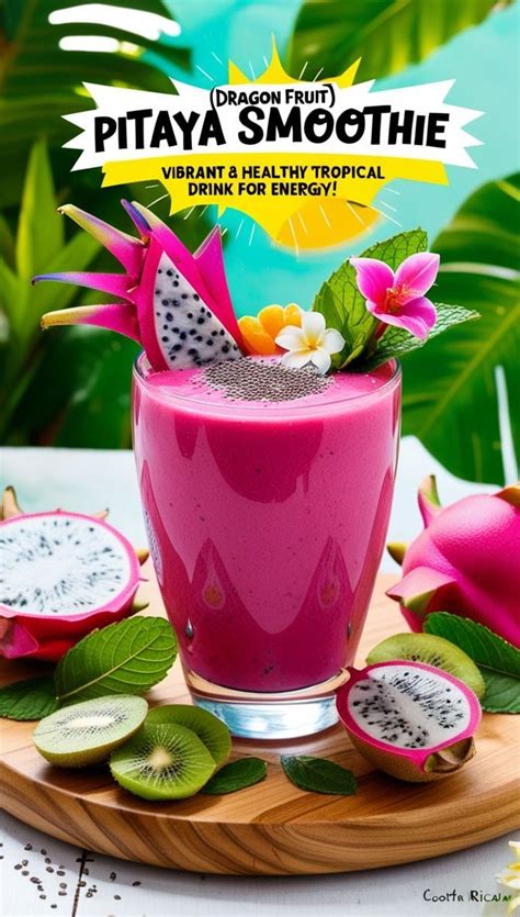 Pitaya Dragon Fruit Smoothie Recipe From Costa Rica Vibrant