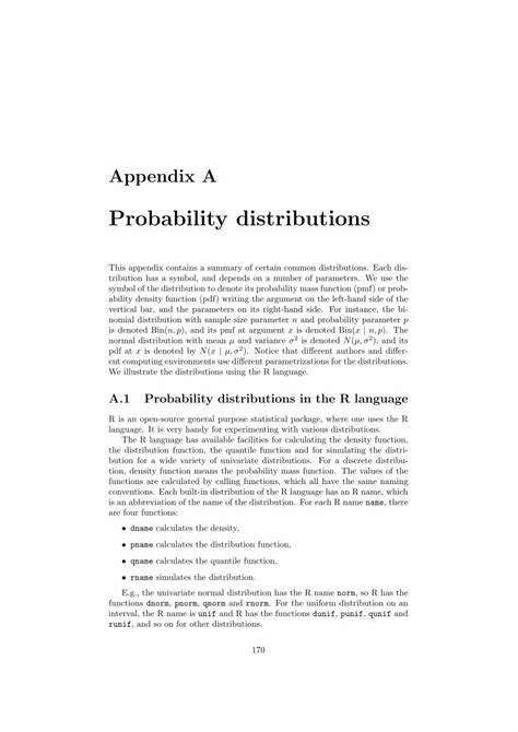 Pdf Probability Distributions Helsingin Yliopisto · Functions Dnorm Pnorm Qnorm And Rnorm Pdf Probability Distributions Helsingin Yliopisto · Functions Dnorm Pnorm Qnorm And Rnorm