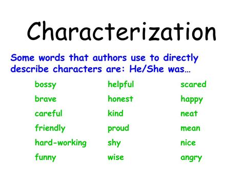 Ppt Characterization Powerpoint Presentation Free Download Id3026163