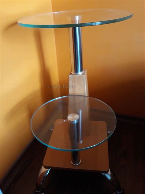 За дома и градината Друга мебел Мебели за дома и офиса Стара Загора Стъклена поставка