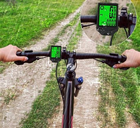 LICZNIK ROWEROWY Bezprzewodowy WYŚWIETLACZ LCD 173154117 ERLI pl