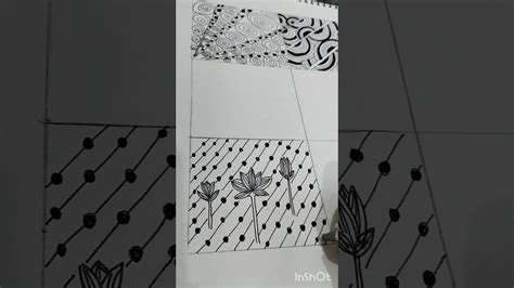 Easy Zentangle Series Art Doodle Relaxing Zentangle Arttherapy