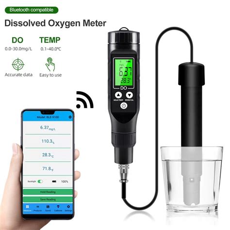 Jual Dissolved Oxygen Meter Bluetooth DO Tester Oksigen Water BLE BLE Shopee Indonesia