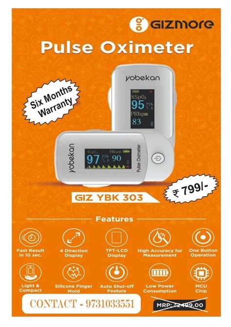 Pulse Oximeter At Best Price In Bengaluru By Sands Digital Solutions Id