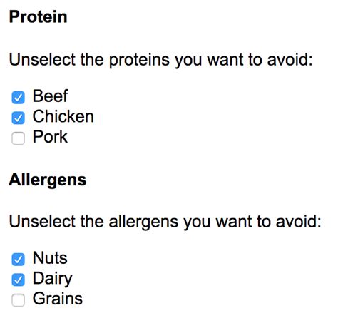 What S The Best UI To Use When Asking A User For A Negative Selection I E Avoid X User