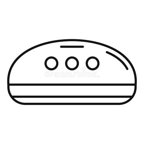 Wireless Smart Speaker Icon Outline Style Stock Vector Illustration