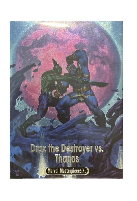 2024 Marvel Masterpiece Xl Drax Vs Thanos Battle Spectrum Comic Book