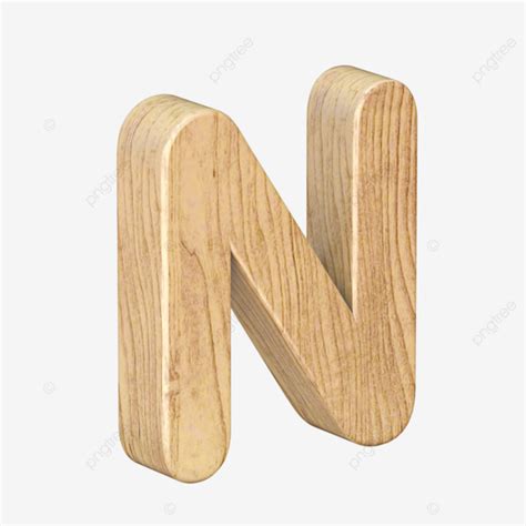 Rounded Wooden Font Letter N D Decoration N Abc Creative PNG Transparent Image And Clipart