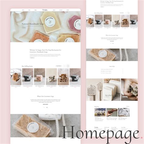 soapy handmade soap ecommerce bootstrap 5 html css website template