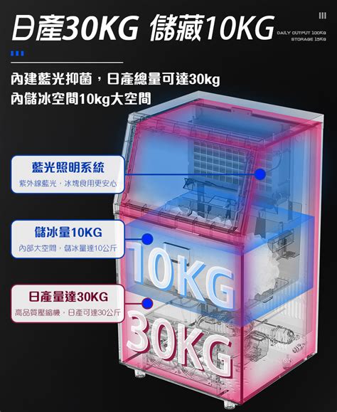 【新品現貨】日產30kg 27冰格 兩用型製冰機 可接桶裝水自來水 6 9分鐘快速出冰 110v 商用製冰機 製冰 蝦皮購物
